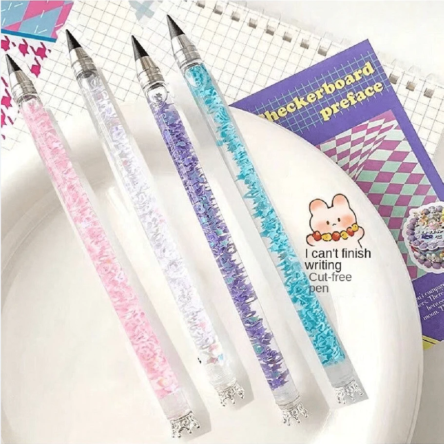 Assorted Colors Sand-Filled Eternal Pencil For Students, HB Automatic ...