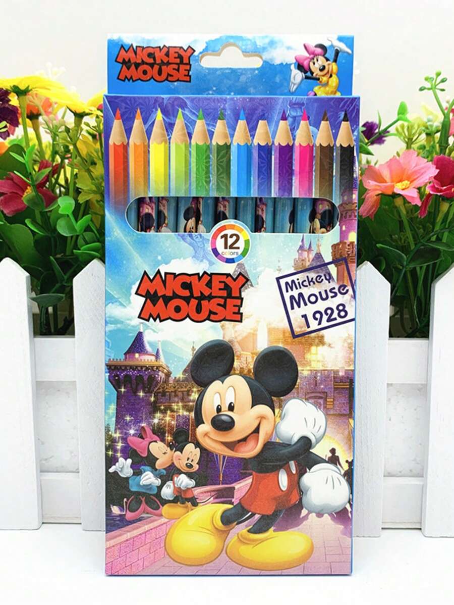 Disney Crayons de couleur Disney Mickey Mouse Minnie Princesse Set de ...