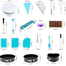 YIN AISIKE Cake Decorating Supplies,Cake Decorating Kit 3 Packs ...