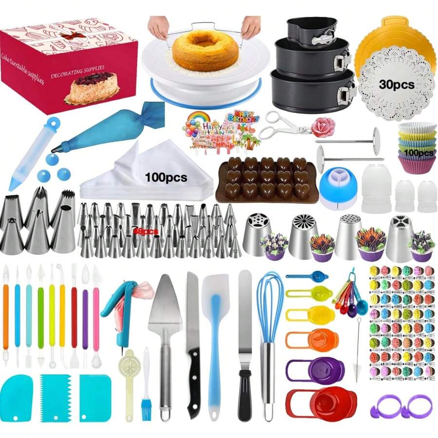 YIN AISIKE Cake Decorating Supplies,Cake Decorating Kit 3 Packs ...