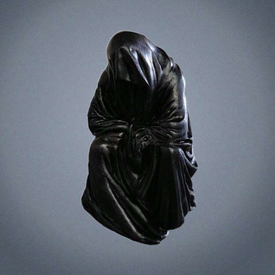 Gothic Black Robe Decor - Faceless Ghost Resin Tabletop Decor ...