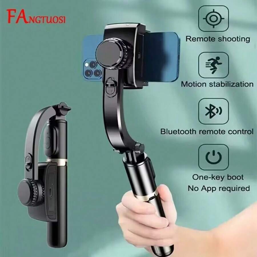 FANGTUOSI Q08 Mobile Video Stabilizer Bluetooth Selfie Stick Tripod ...