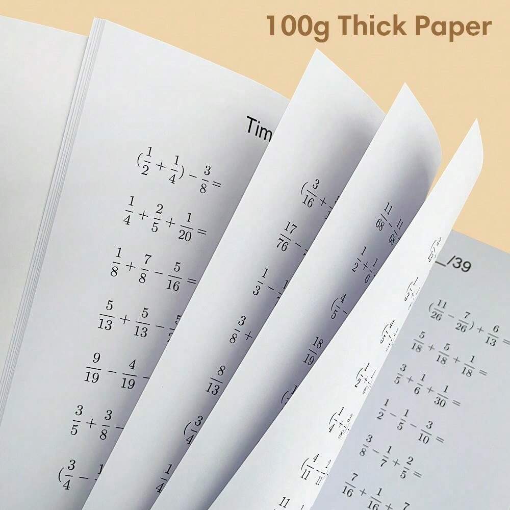 28 Pages Addition And Subtraction Fractions Arithmetic Workbook ...