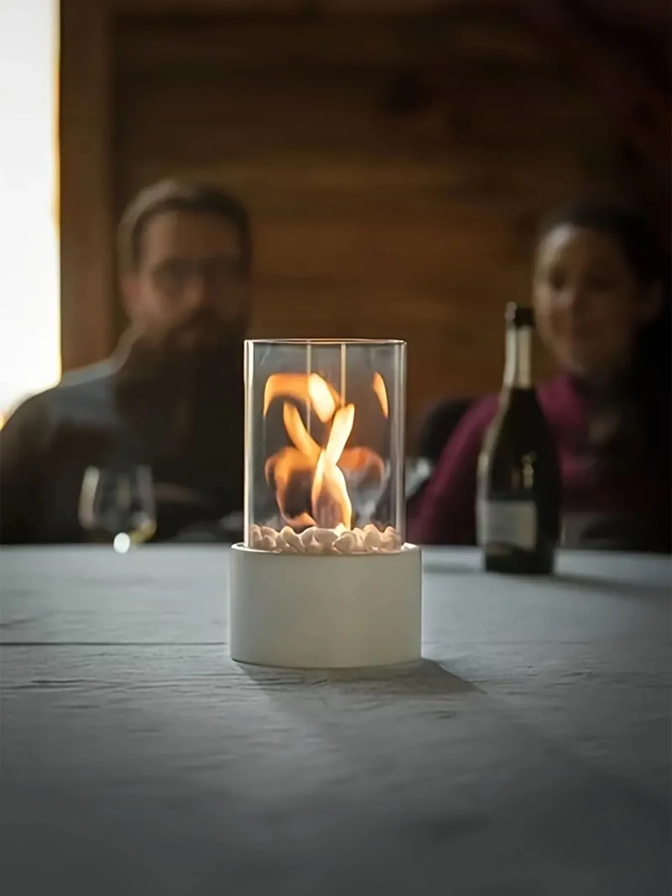 1 Stainless Steel Small Portable Heating Stove With Decorative Stone ...