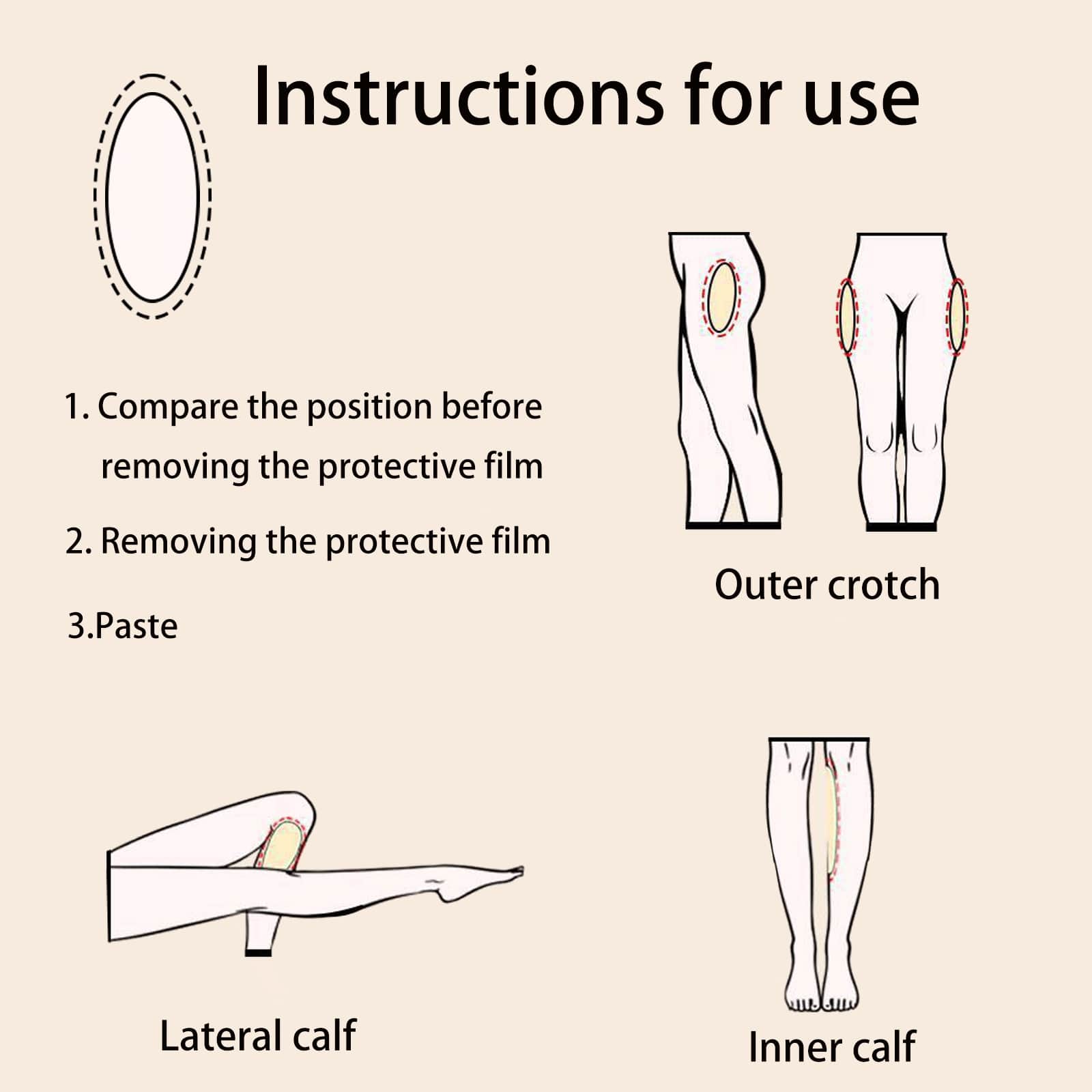 Silicone Leg Shaping Sticker, Straight Legs Corrector For Adults With ...