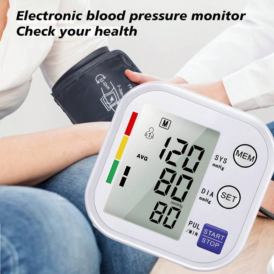 Portable Arm Blood Pressure Monitor Pressure Sensor Monitor BP ...
