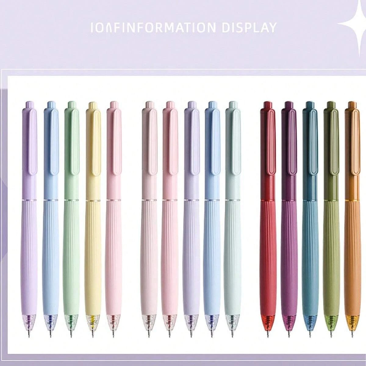 5 Pieces Of Color Neutral Pens For Note Taking, Marked With Marker Pens ...