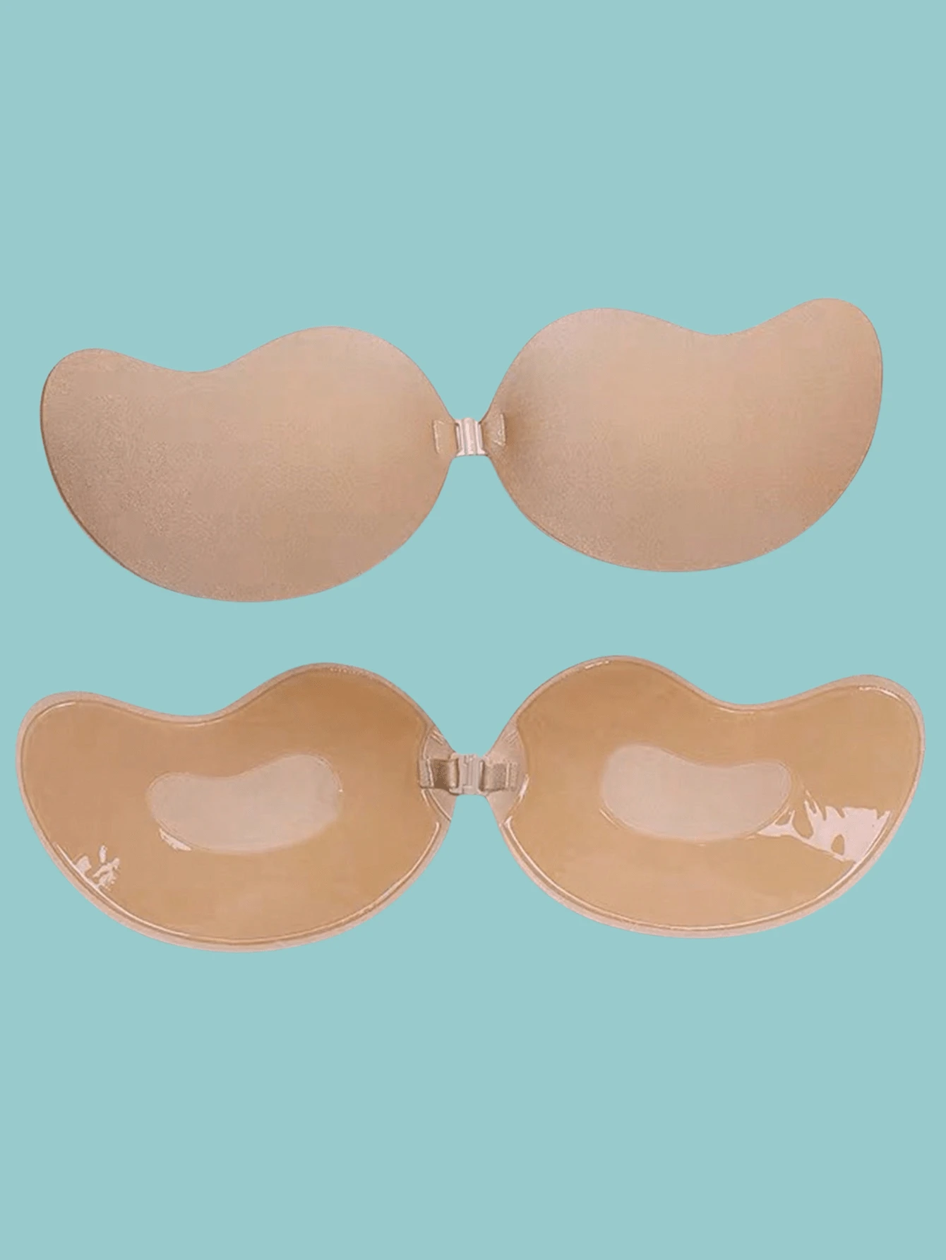 1 Pc Skin Color Mango Push Up Invisible Bra + 10 Pieces Of Disposable ...
