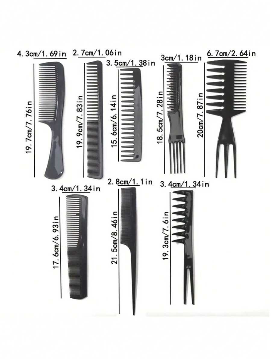 9-Piece Hair Comb Set With Professional Hair Tools, Wide Tooth Comb ... 9-Piece Hair Comb Set With Professional Hair Tools, Wide Tooth Comb ...