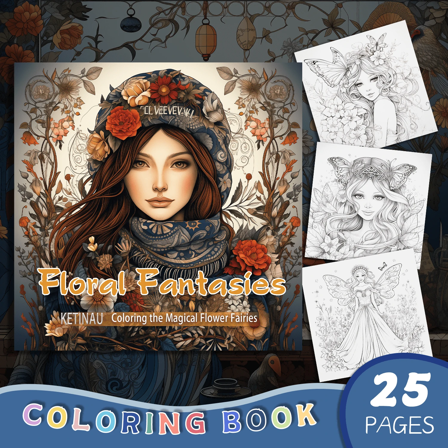 1Pc Coloring Book, Bohemian Pattern Theme, Decompression Coloring Book ...