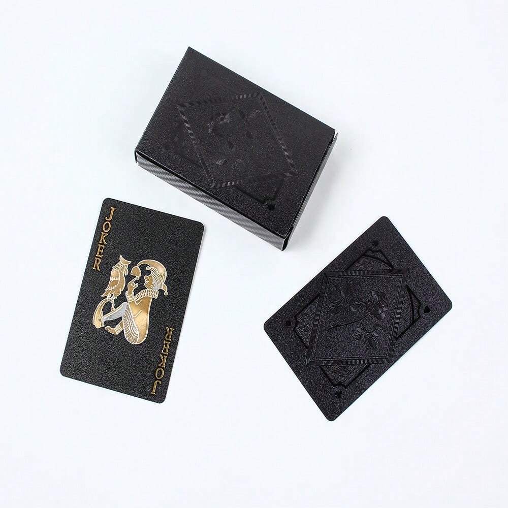 Rose Pattern Playing Cards, Gold Foil Playing Cards, Party Game Cards ...