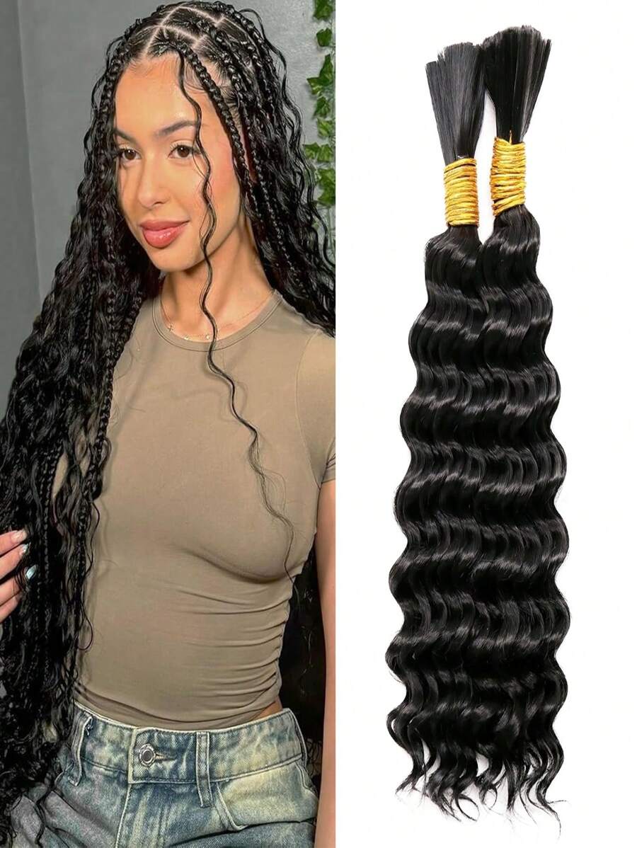 20 Inch Deep Wavy Loose Hair For Weaving Warp Free Deep Wavy Hair For ...
