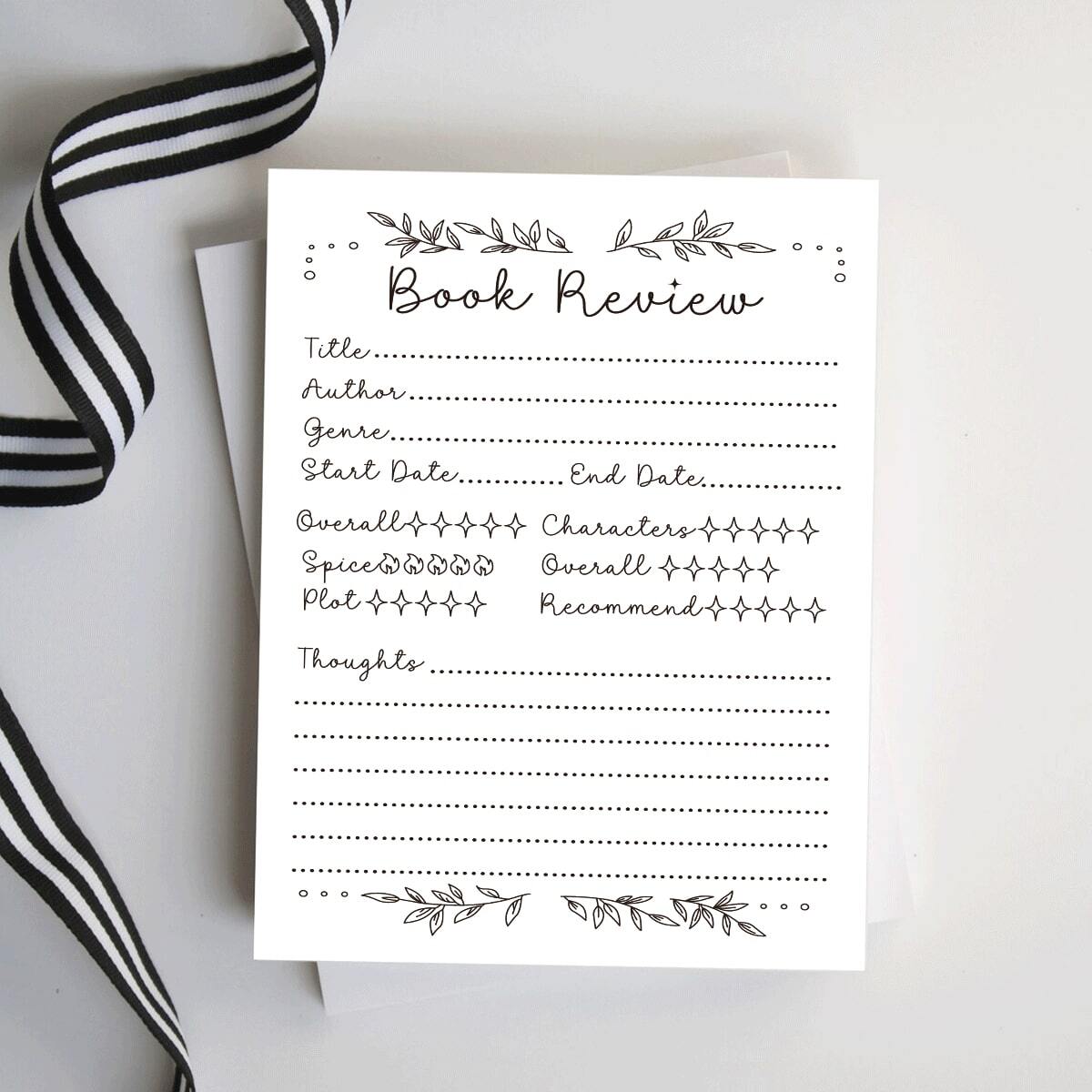 1 pièce Bloc-notes d'évaluation de livre amusant, 50 feuilles de blocs ...