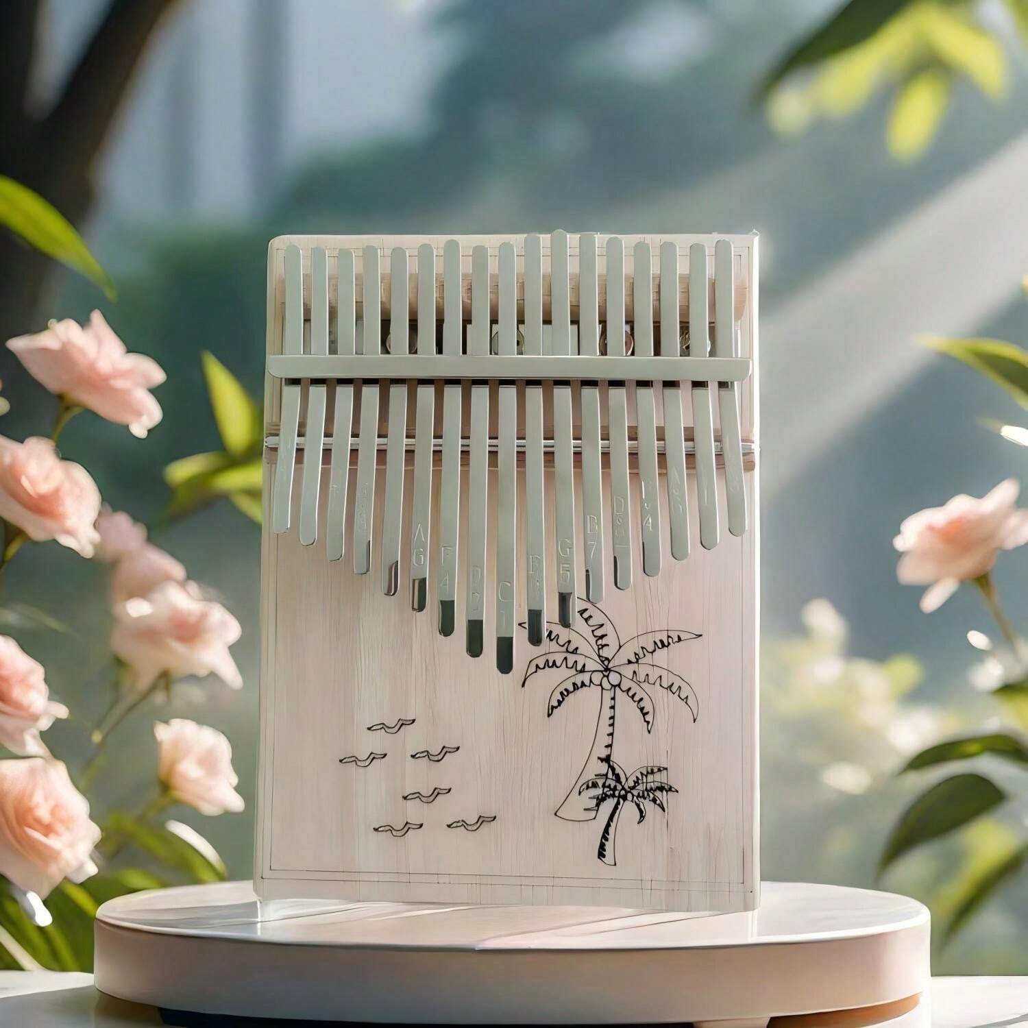 Kalimba 17-toetsen duimpiano met stemhamer, draagbare Mbira Sanza ...