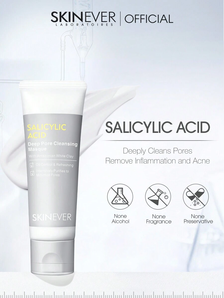 SKINEVER SKINEVER 55ml Pore Cleansing Clay Mask For Deep Cleansing, Oil ...