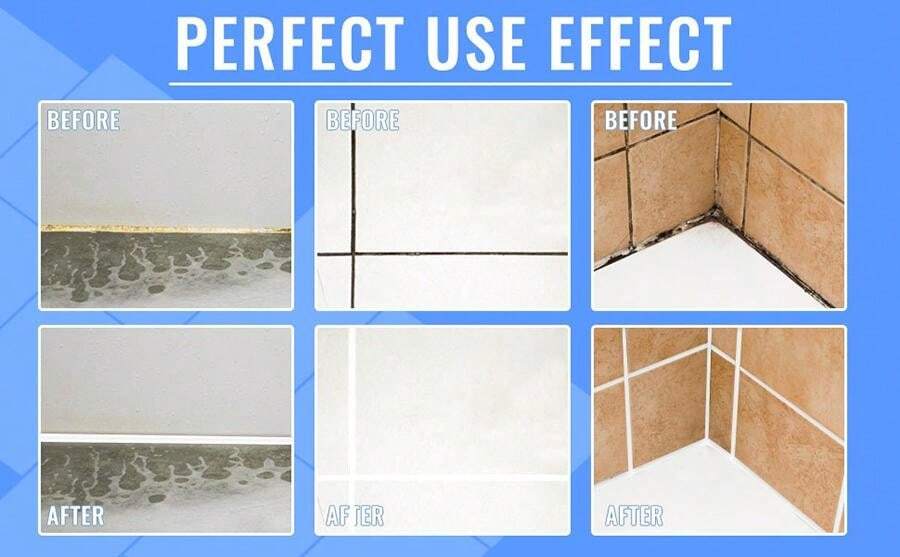 Tile Grout Repair Kit,White Grout Filler Tube For Seal Kitchen Bathroom ...