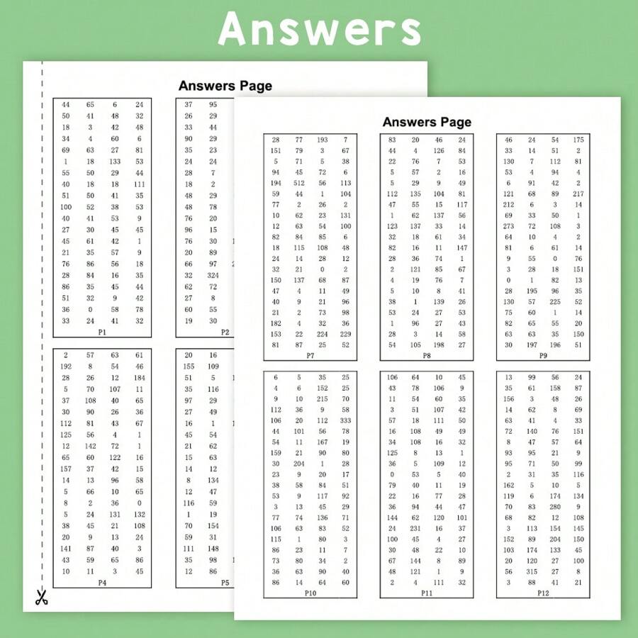 24 Pages Math Mixed Operations Workbook For Kids (With Answers ...