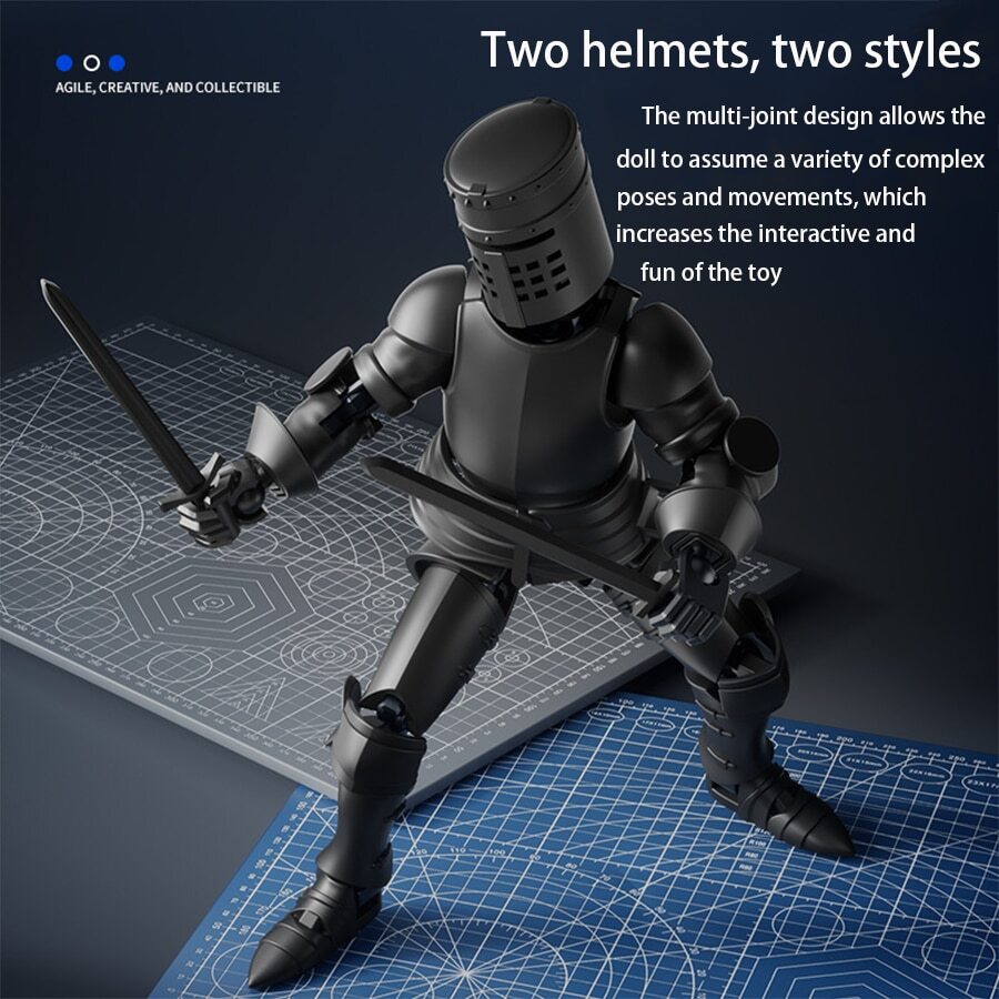 Armored Mannequin 13 Robot Activity Model, DIY Medieval Warrior Strong ...