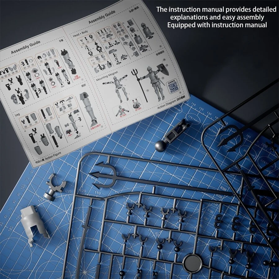Armored Mannequin 13 Robot Activity Model, DIY Medieval Warrior Strong ...