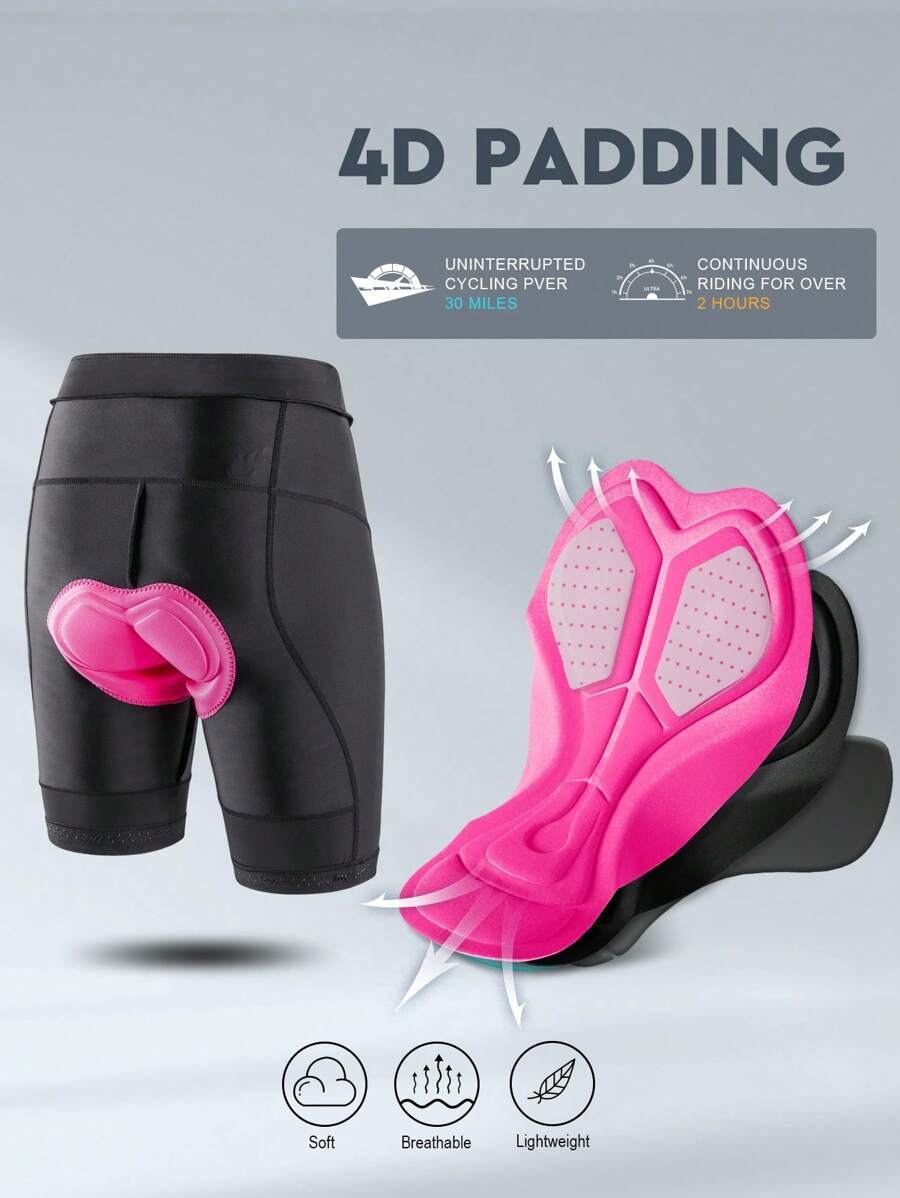 BEROY Women 4D Padded Bike Shorts Cycling Riding Road Biker Tights Padding Biking Bicycle Cycle ...