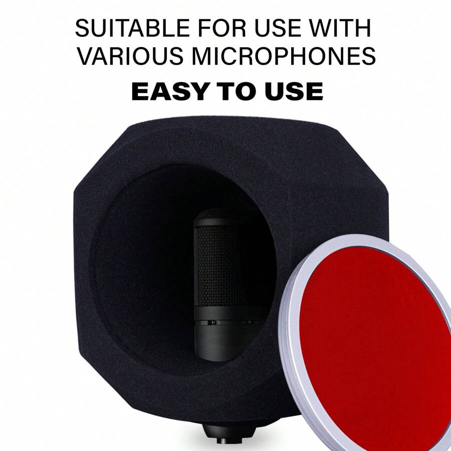 Professional Microphone Windscreen Wind Shield Pop Filter, Acoustic ...