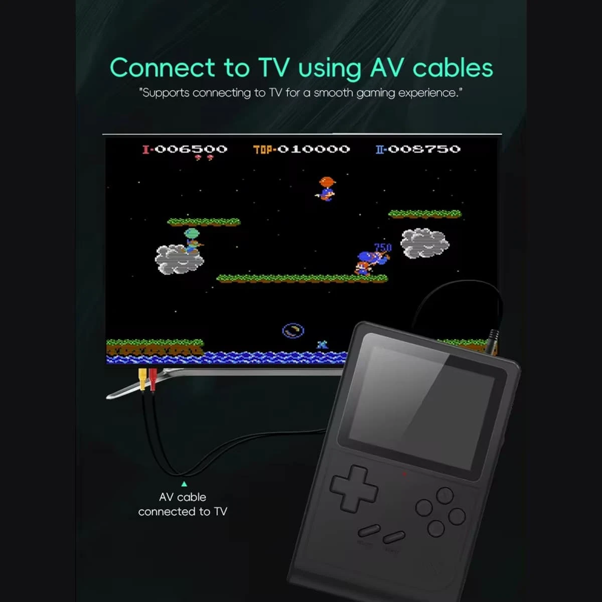 Handheld Game Console Portable Retro Mini Video Game For NES/SNES/GBA ...