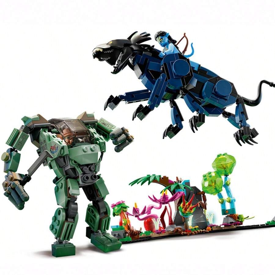 LEGO Avatar Série 75571 Neytini Vs. Thunder Beast Battle AMP Mech Quaqi ...