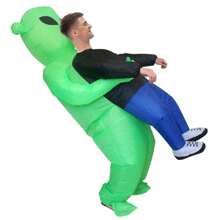 Inflatable Alien Costume For Adults Funny Blow Up Alien Carrying ...