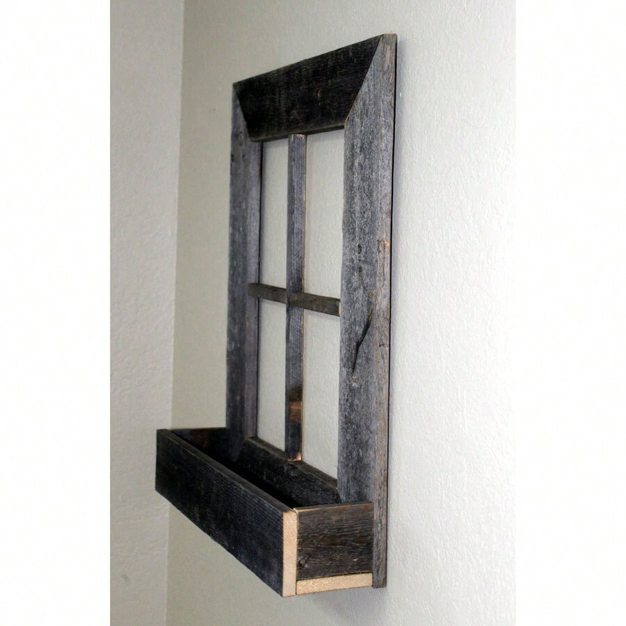 Rustic Decor Llc Rustic Barn Wood Window Frame With Flower Box ...