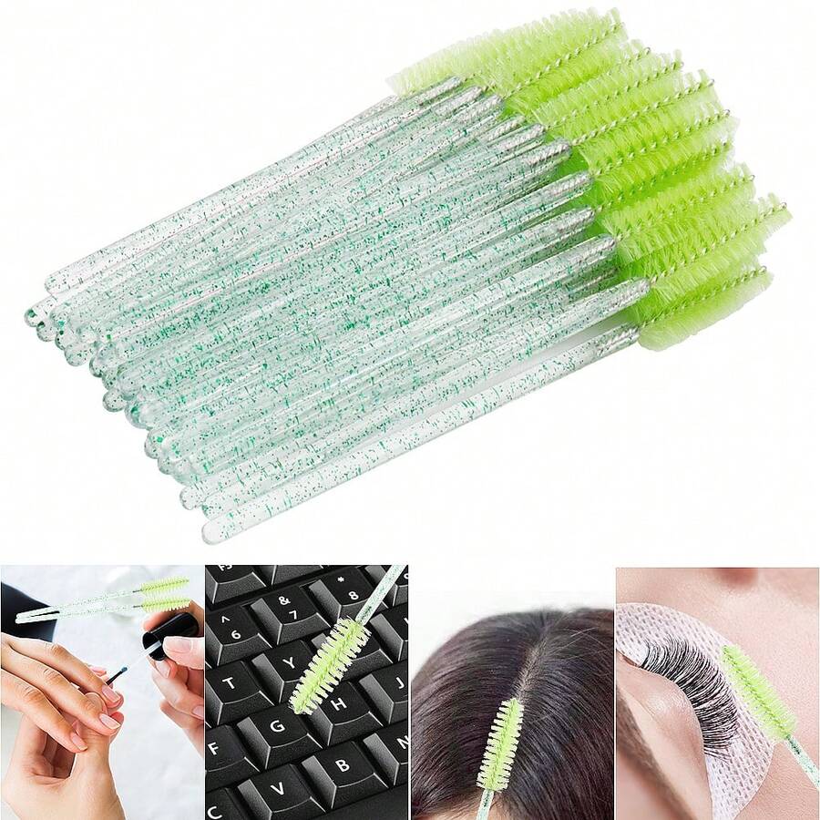 300 varitas desechables de máscara, cepillos de pestañas Spoolies para ...