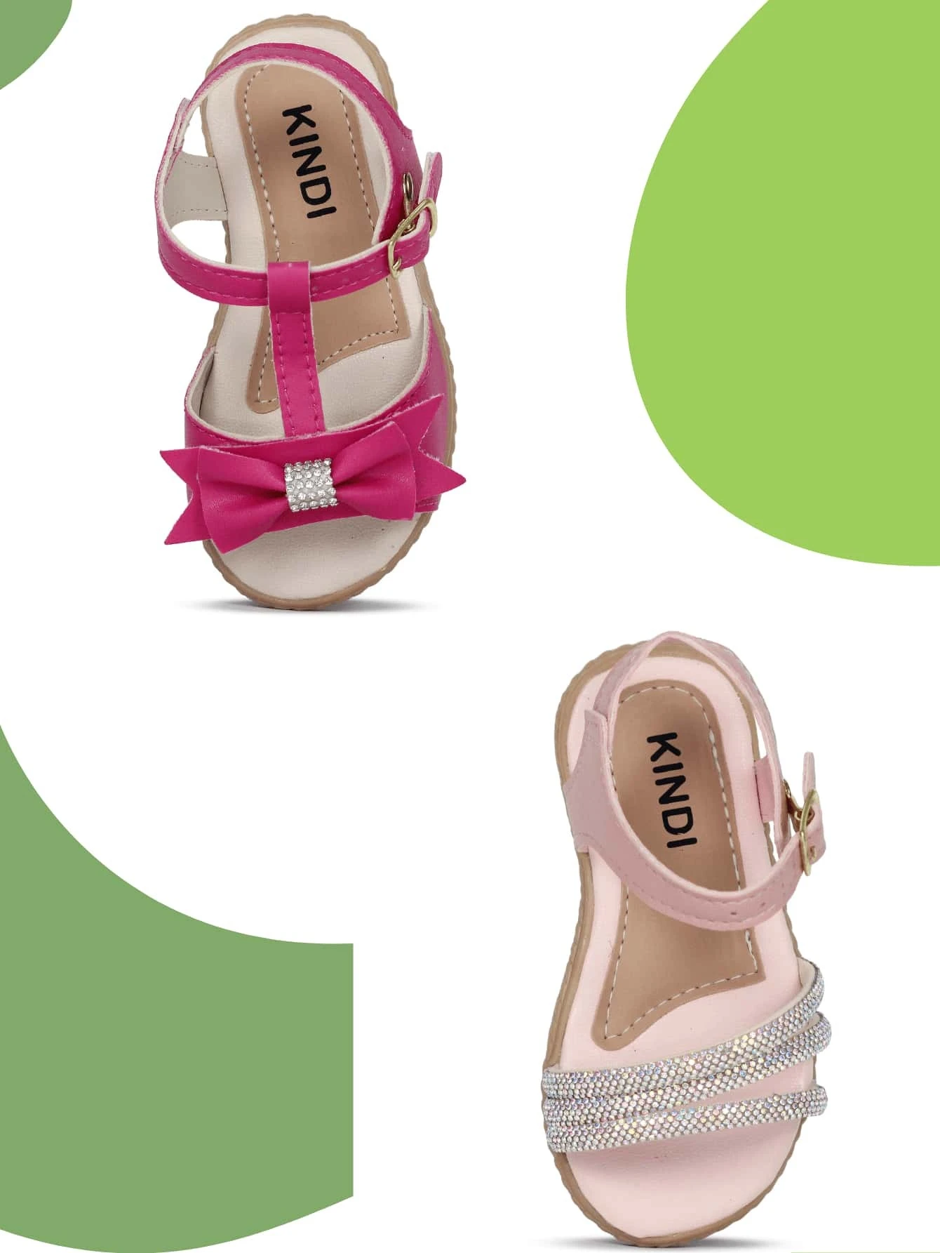 Children's Sandals Kit For Girls, Two Incredible Combinations Decorated ...