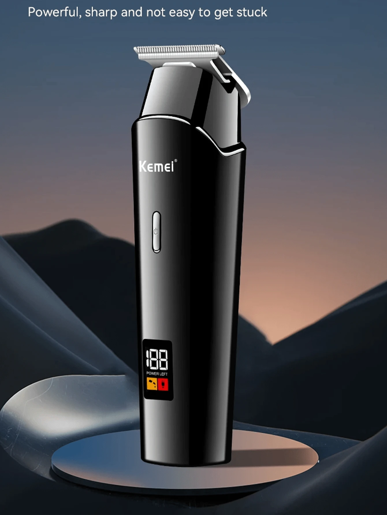 Kemei LED Hair Clipper With USB Charging, Komei KM-1113 USB Low-Noise ...