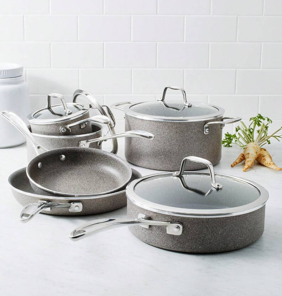 Henckels Capri Series 10 Piece Non-Stick Cookware Set Made With ...