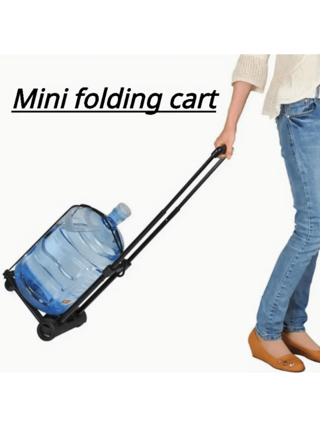 1 Folding Luggage Trolley Trolley Trolley Shopping Driver Cart Cart ...