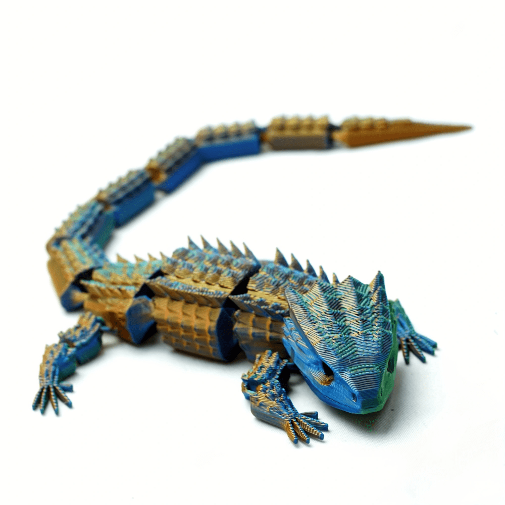 3D Printed Lizard Statue, Flexible Joint Animal Lizard Figurine To ...