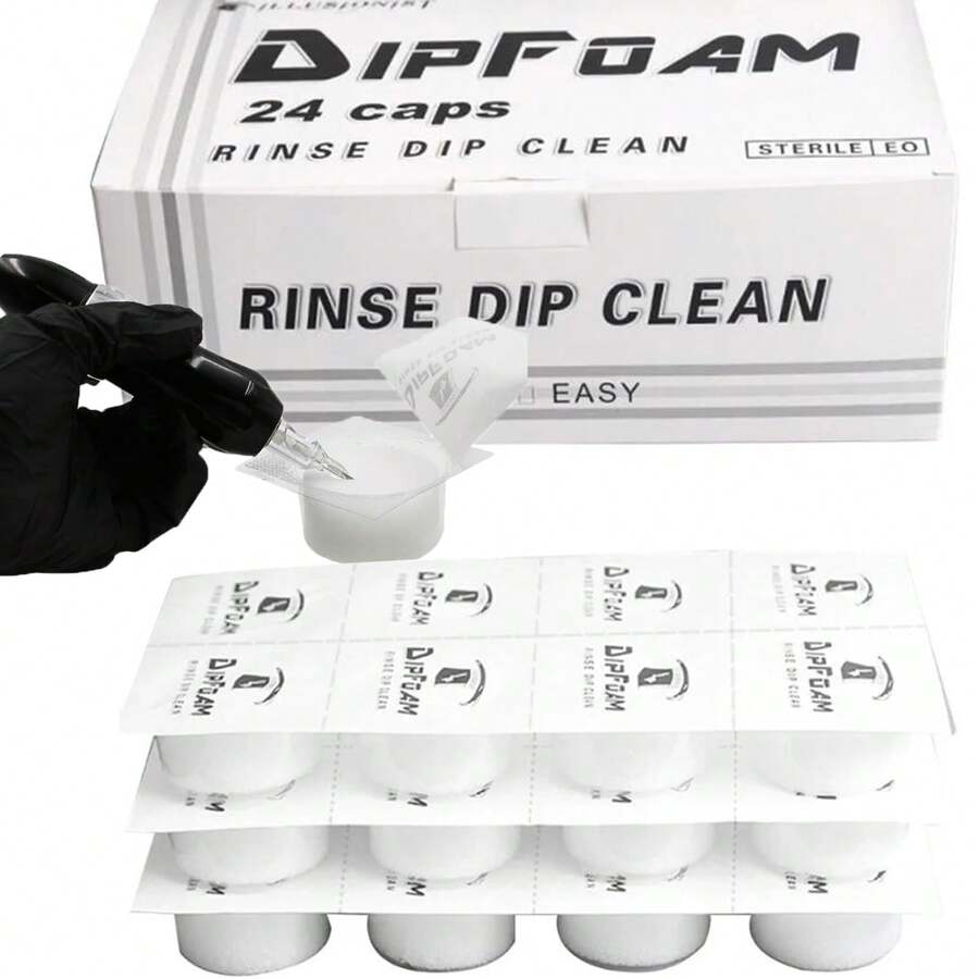 Dip Foam - 24 stuks Dip Cups Spoeldoppen Tip Spoelen Dip Clean ...