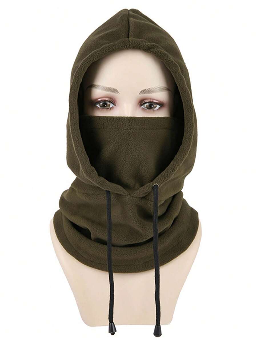 1pc Fleece Warm Hat Riding Hat Winter Wind Proof Hat Outdoor Sports ...