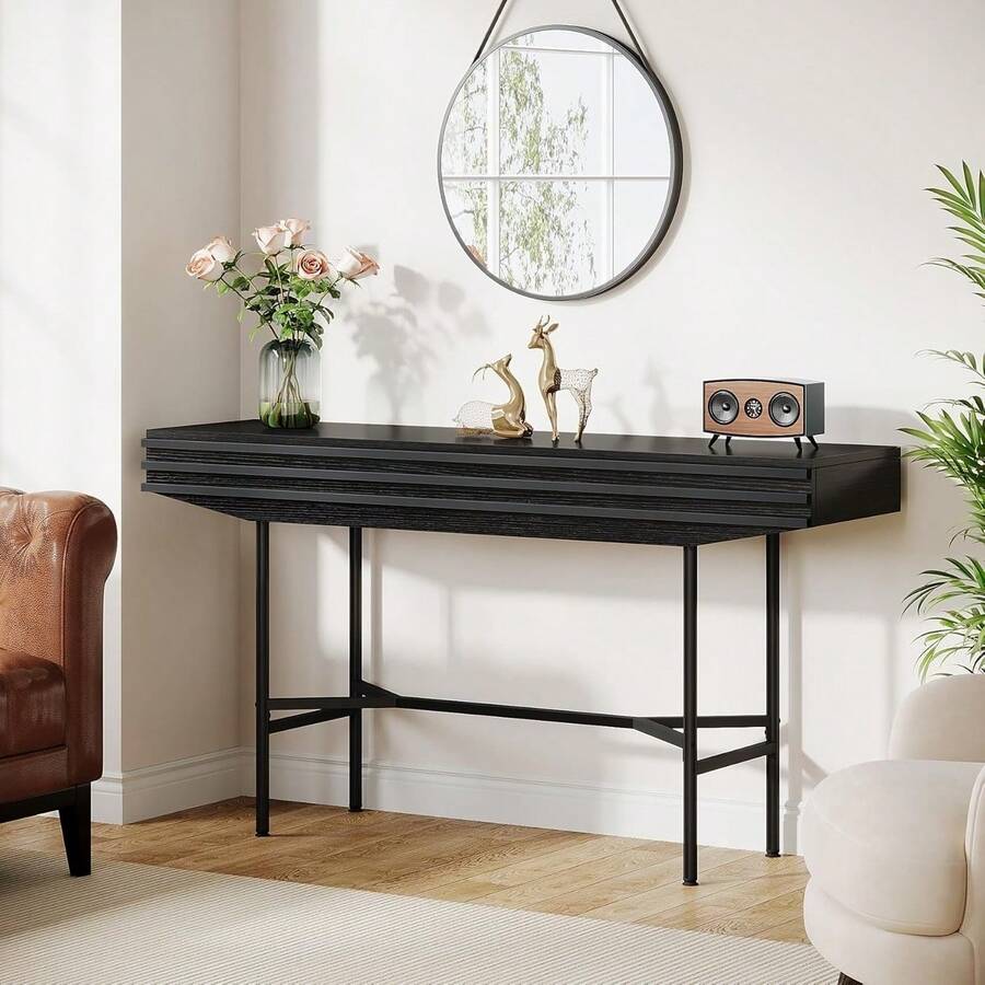 Tribesigns 55 Inches Console Table For Entryway Sofa Table Behind The ...