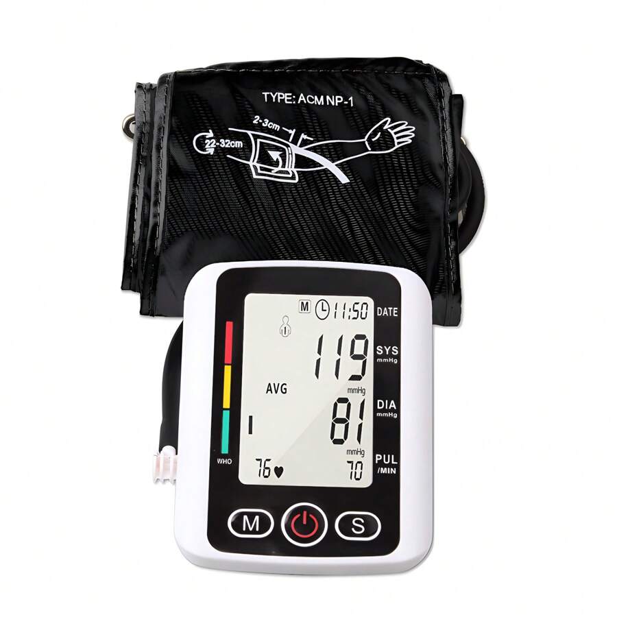 Portable Arm Blood Pressure Monitor Pressure Sensor Monitor BP ...