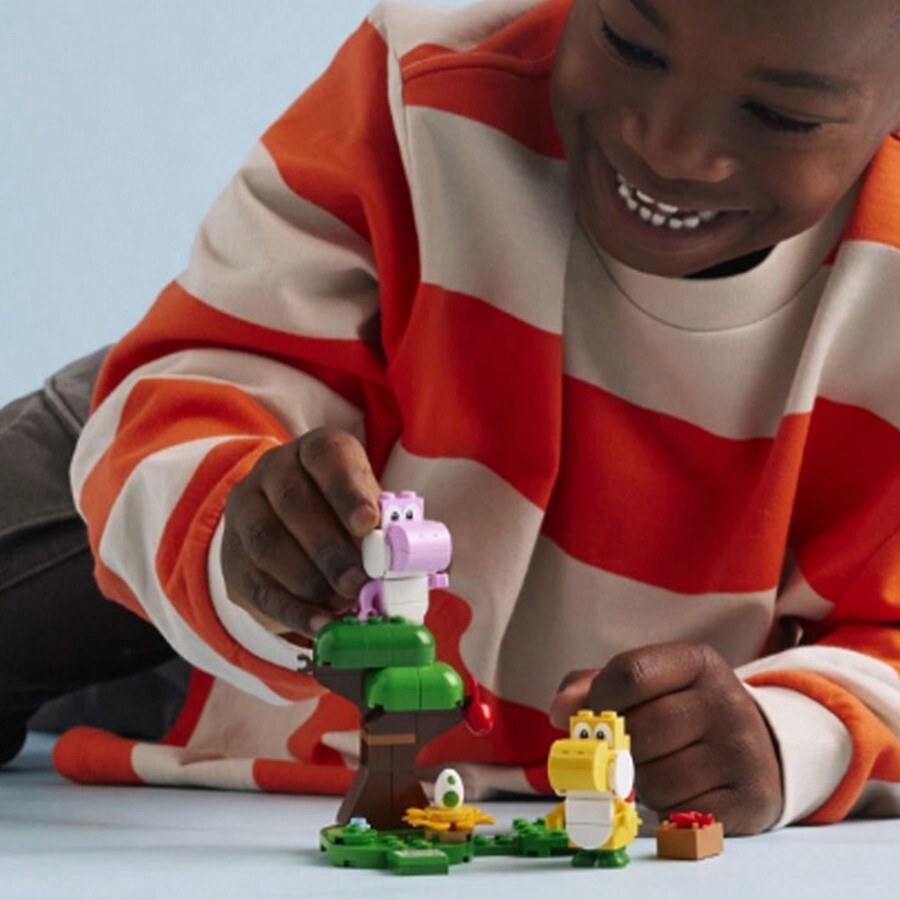 LEGO Building Blocks Super Mario 71428 Forest Adventure With Yoshi ...