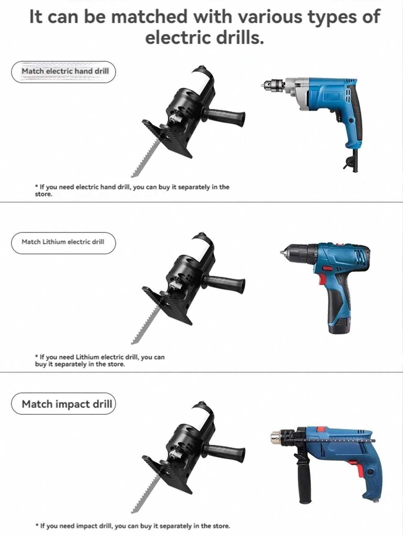 Electric Drill To Saw Conversion Head, Electric Jigsaw, Handheld ...
