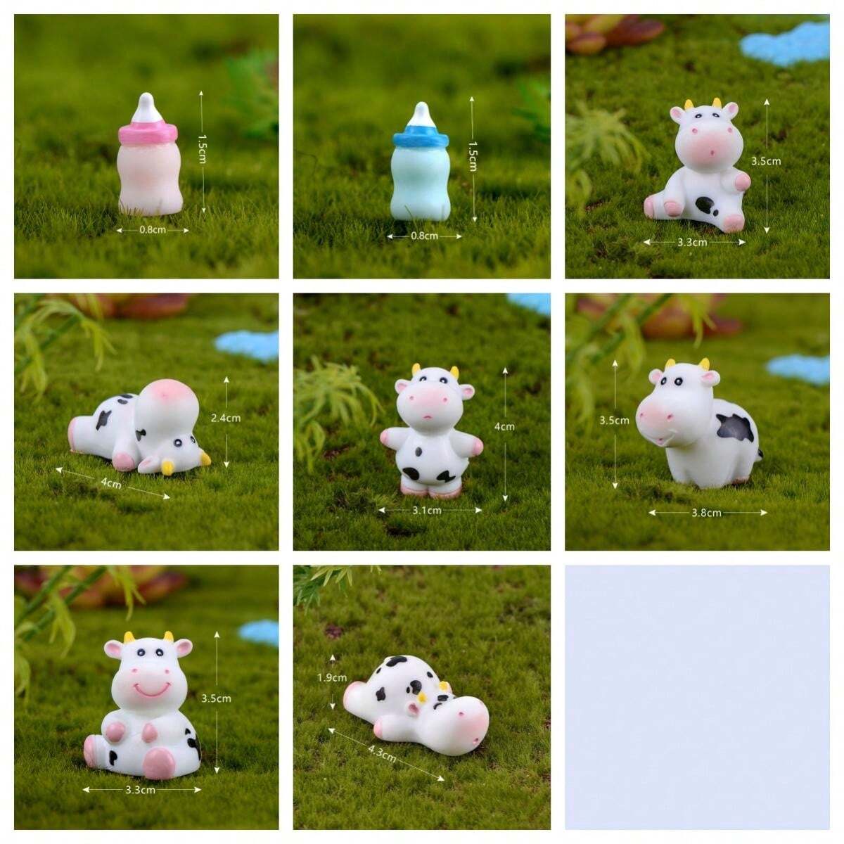 Colección de figuritas en miniatura de vaca - Figuras de vaca diminutas ...