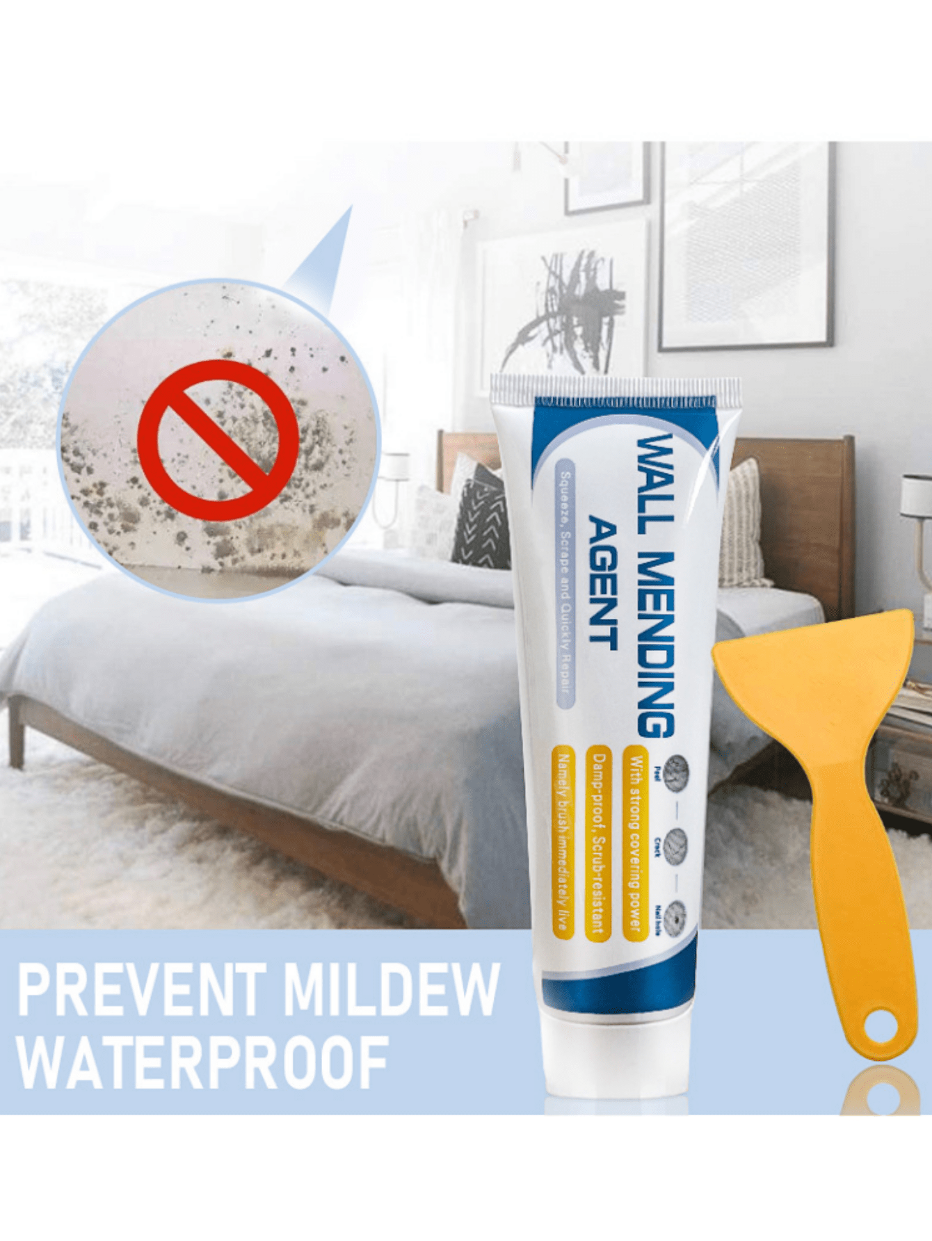 1pc- Waterproof And Mildew-Proof White Wall Repair Paste. Wall Repair ...