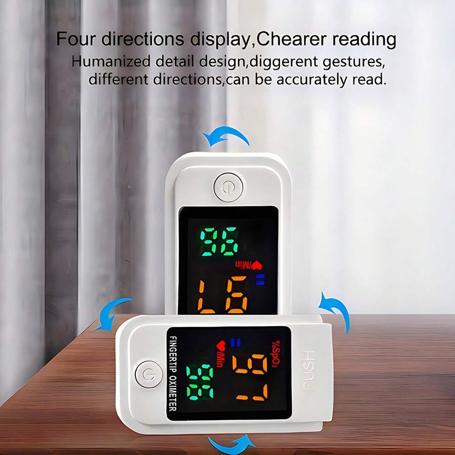 Portable Fingertip Pulse Oximeter Blood Oxygen Saturation Monitor ...