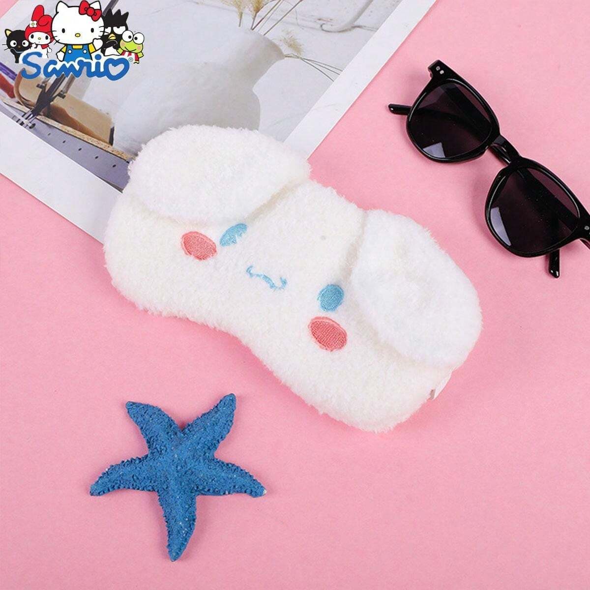 Sanrio Cinnamoroll Plush Eye Mask Sleep Mask Eye Care Birthday Gift ...
