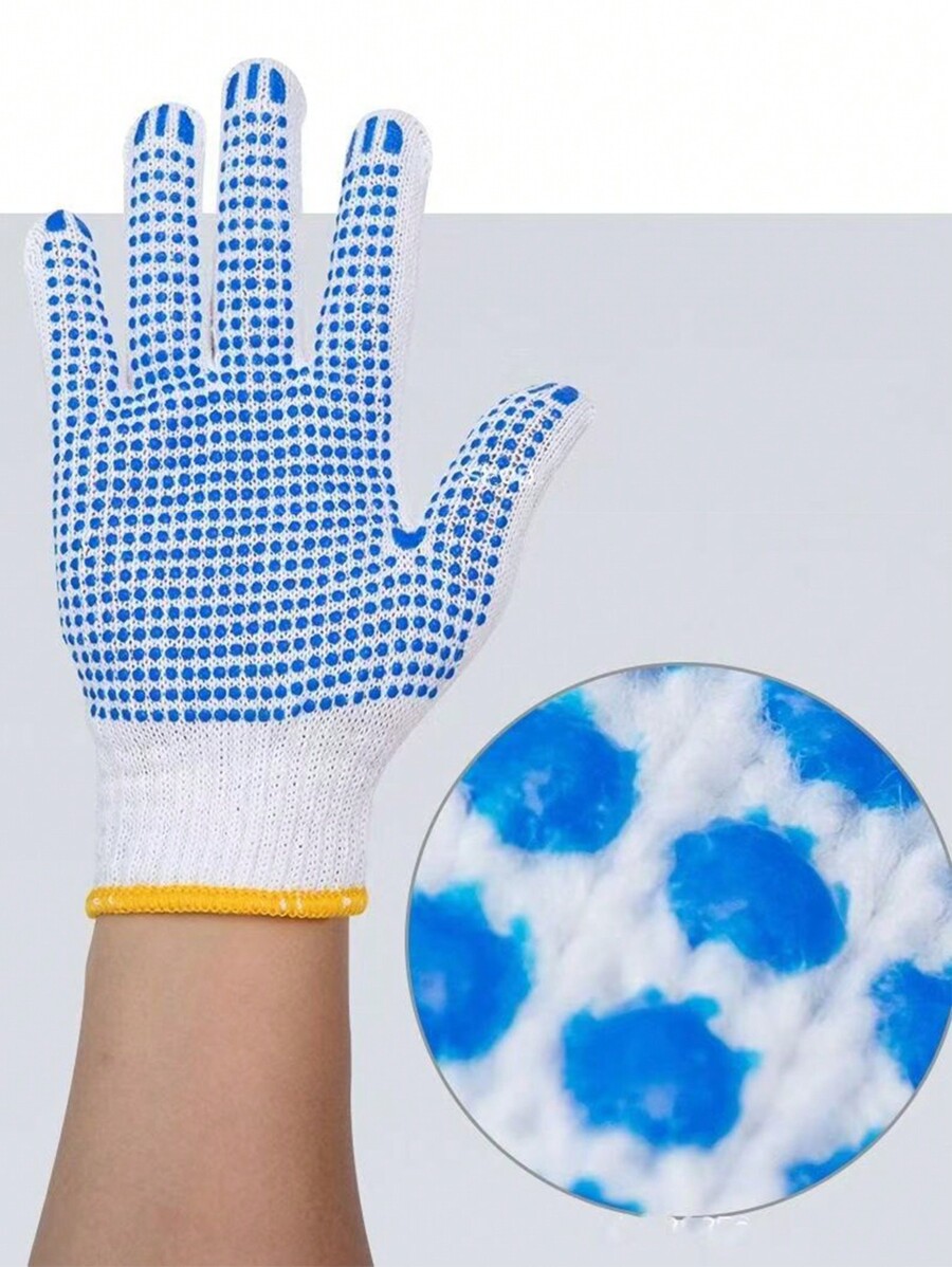 Anti-Skid Dotted Hand Gloves, Labor Protection Anti-Wear Work Gloves ...