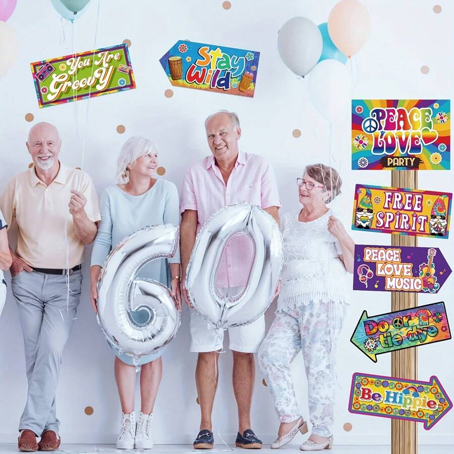 60's Party Decorations Hippie Party Decorations Groovy Party Decor ...