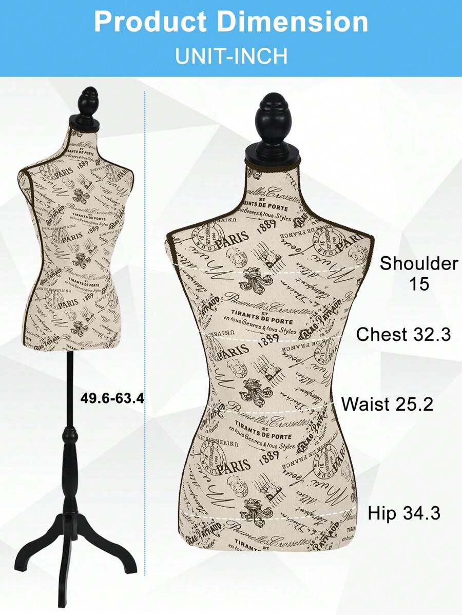 Female Body Model Torso 60-67Inch Height Adjustable, Woman Body Torso ...