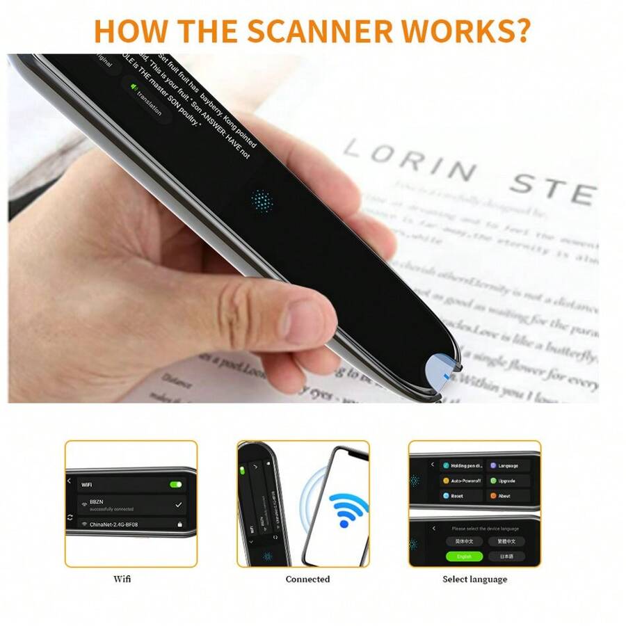 Translation Pen Language Learners Scanning Reading Pen Mobile Scanner ...