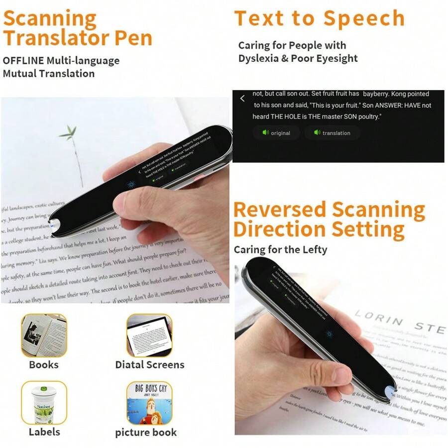 Translation Pen Language Learners Scanning Reading Pen Mobile Scanner ...